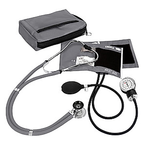 Prestige Medical Aneroid Sphygmomanometer/Sprague-Rappaport Kit, Pewter Grey