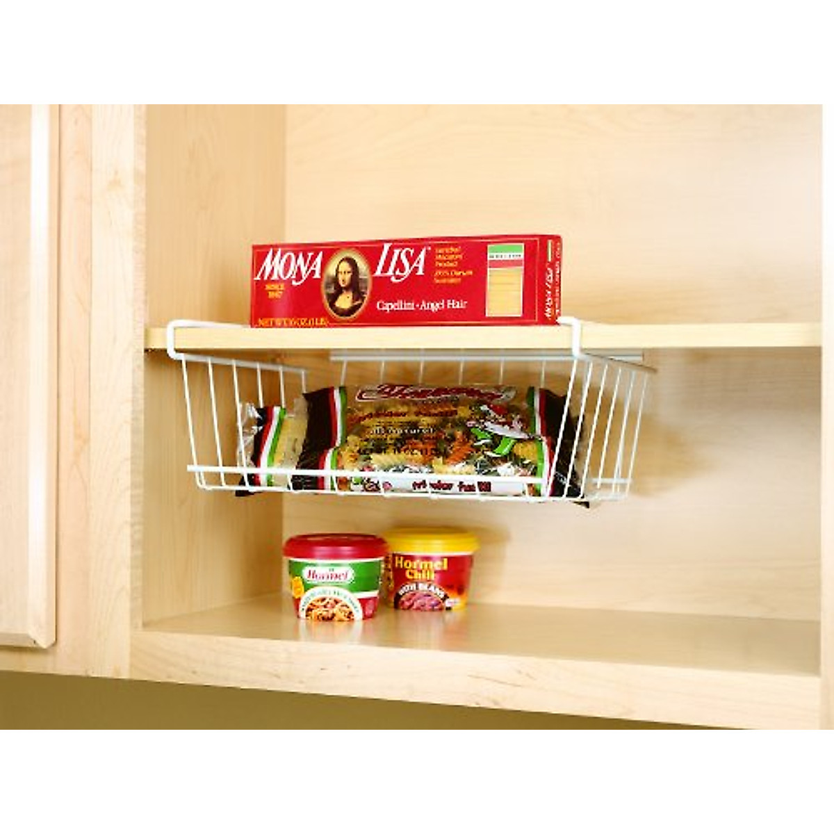 ClosetMaid 3998 Under Shelf Storage Bin , White , 13.4 in.