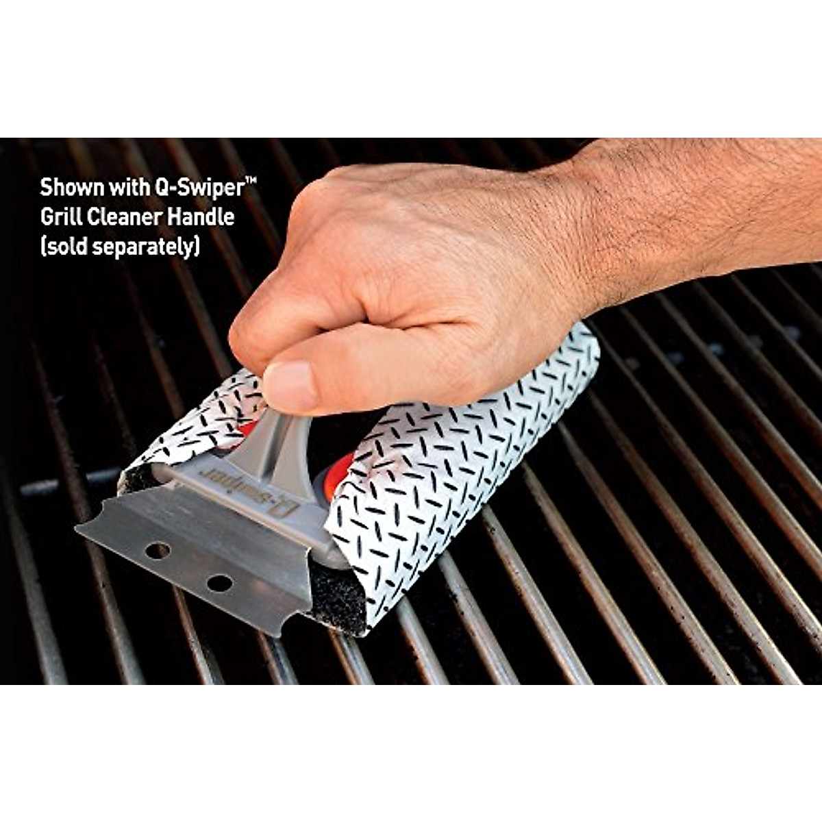 Proud Grill Company Q-Swiper Grill Cleaning Wipes - 40 Count. Bristle Free and Wire Free Grill Cleaner. Use with Q-Swiper Grill Brush (Sold Separately)