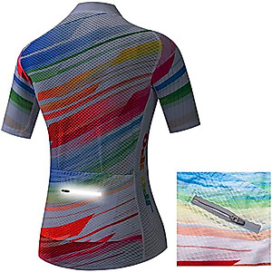 JPOJPO Cycling Jersey Women Bicycle Clothing Pro Team Summer Short Sleeve MTB Bike Shirt Top Yellow