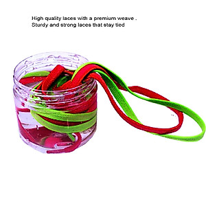 CaseHQ 3 Pair Flat Shoe laces 5/16" Wide Shoelaces for Athletic Tennis Running Sneakers