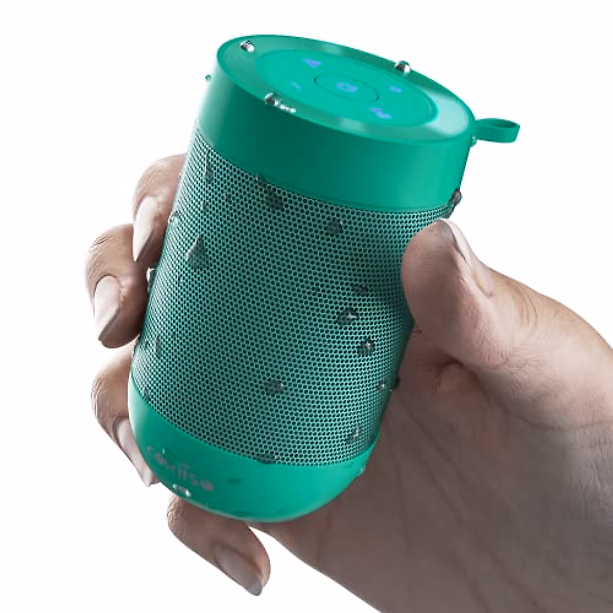 comiso Portable Bluetooth Speaker, Waterproof Small Wireless Shower Speaker IPX5, 360 HD Loud Sound, Stereo Pairing, 12H Playtime, Mini Pocket Size Built in Mic Support TF Card for Travel Outdoors