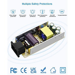 ALITOVE AC to DC Converter 12V 5A 60W 100-240V to 12V Car Cigarette Lighter Socket AC/DC Power Adapter Power Supply for Car Vacuum Cleaner Car Fan Car MP3 Other Car Devices Under 60W