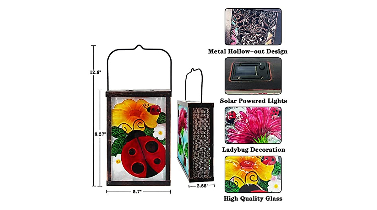 Brighten Your Garden: SUBOLO Ladybug Solar LED Outdoor Lantern