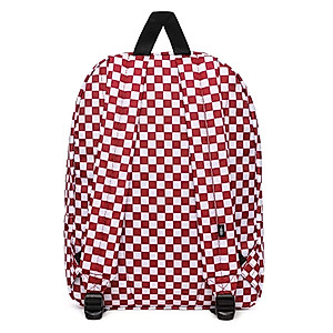 Vans Men's Old Skool III Backpack, Chili Pepper Checkerboard, OS