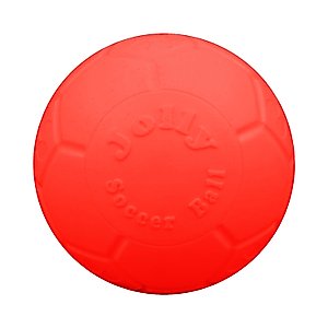 Jolly Pets 8" Soccer Ball, Orange, Large/X-Large