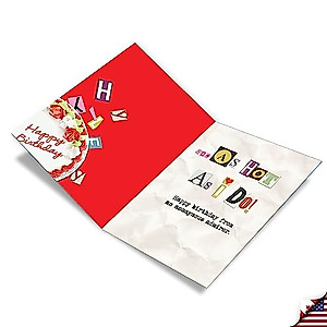 NobleWorks - Funny Happy Birthday Card (8.5 x 11 Inch) - Jumbo Bday Greeting for Spouse, Partner - Never Find Your Body J5457