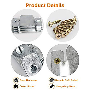 Sectional Sofa Connector Bracket, Sectional Couch Connectors Bands for Sectionals,Furniture Connectors with Screws,4 Pieces