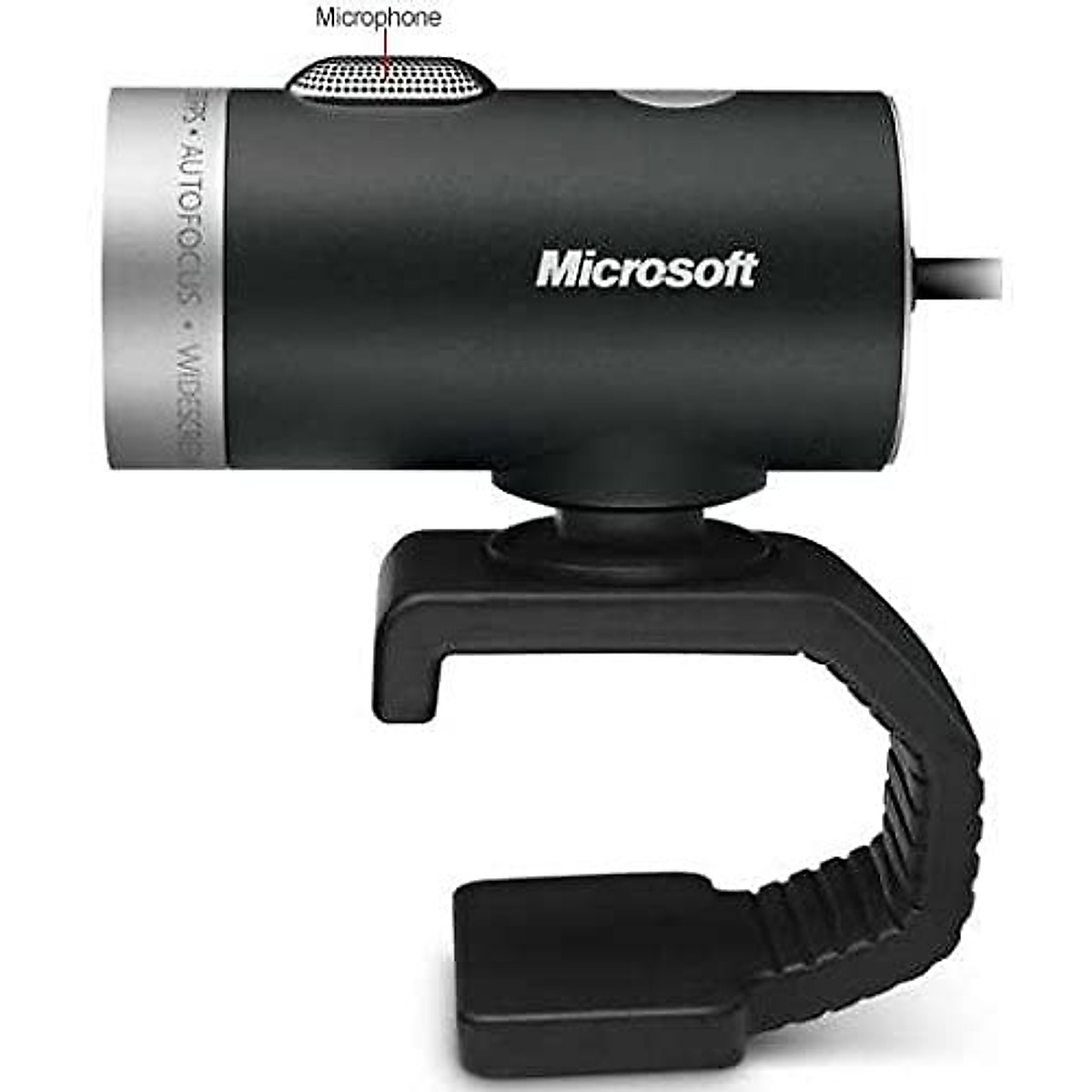 Microsoft LifeCam Cinema Webcam for Business - Black with built-in noise cancelling Microphone, Light Correction, USB Connectivity, for video calling on Microsoft Teams/Zoom, Windows 8/10/11