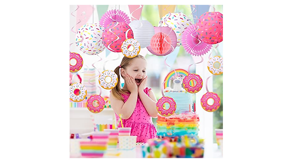 Donut Party Decorations Set - Perfect for Birthdays & Baby Showers
