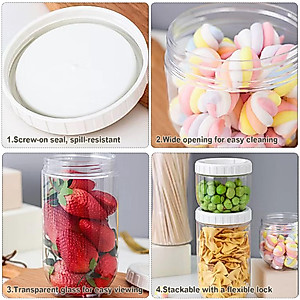 3-Piece Cute Glass Jars with Screw Airtight Lids, Wide Mouth Bottle Glass Storage Jars with Lids for Food Candy Grain Kitchen, Cat Claws Overnight Oats Containers Jars Small Stackable Canning Jar