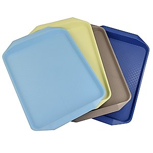 Doryh Set of 4 Color Fast Food Serving Trays