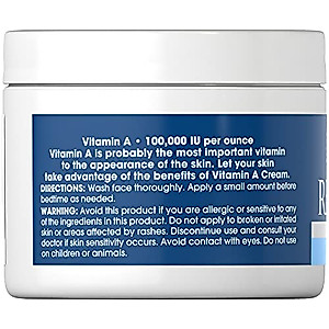 Puritans Pride Retinol Cream (Vitamin A 100,000 Iu Per Ounce), 8 Ounce