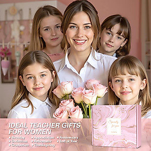 Teacher Appreciation Gifts for Women, Best Teacher Birthday Thank You Retirement Gifts Basket, Funny Personalized End of Year Gift Set Ideas for Daycare Preschool Dance Music Science English Teachers