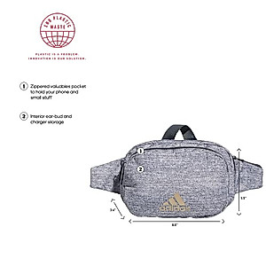 adidas Unisex Must Have Waist Pack, Jersey Grey/Onix Grey, One Size