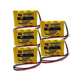 5PC UNITECH D-A1200BT, SL026-139 Emergency Light Battery 4.8V 1.2Ah