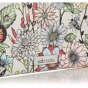 Sakroots Women's, Blush in Bloom, 7.3in L x 1.5in W x 4.3in H Wristlet Drop: 5.5 in, Crossbody Drop: up to 23 inches