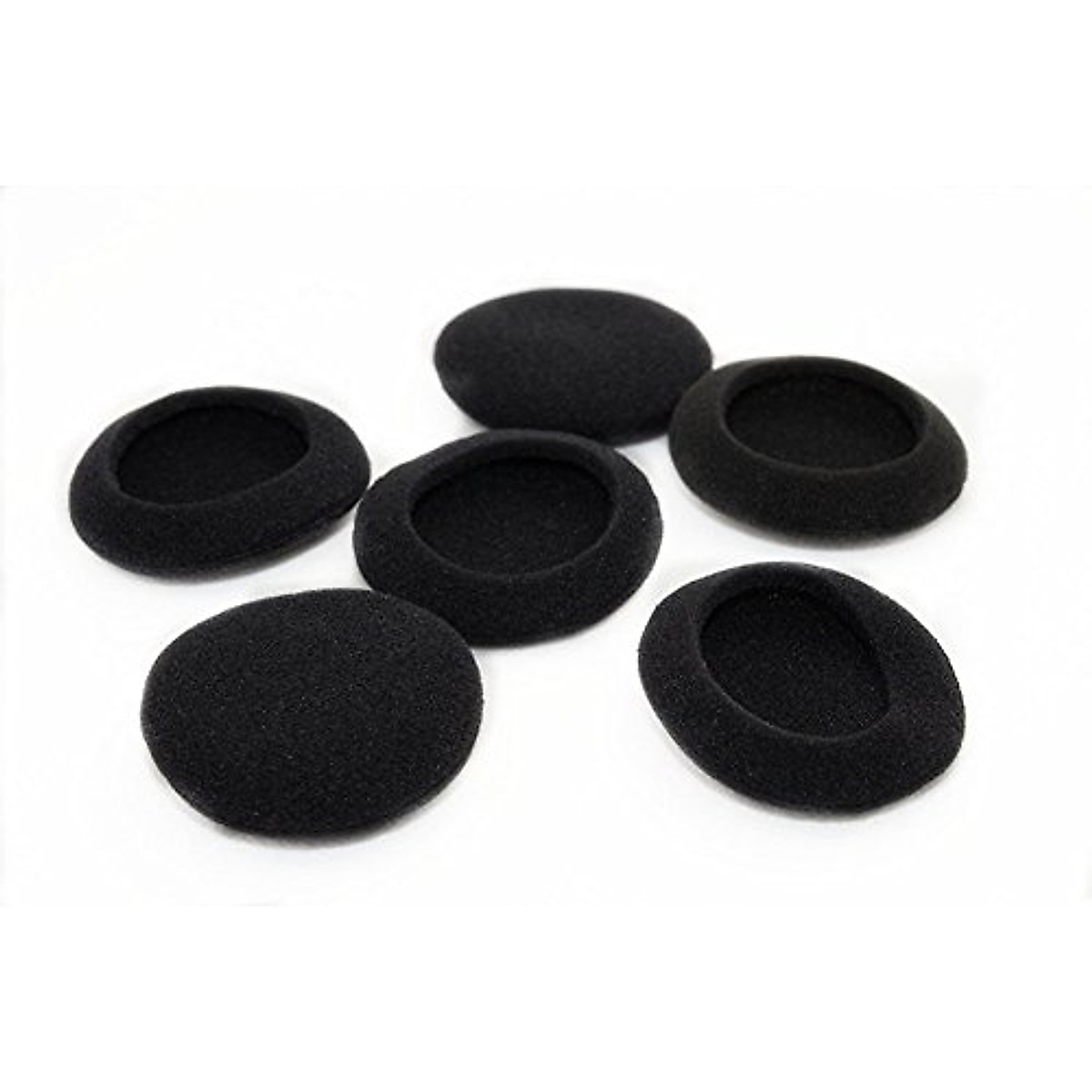 YunYiYi 5 Pairs Black Foam Replacement Earpads Sponge Ear Pads Pillow Cushion Cover Cups Compatible with Sennheiser PC25 PC30 PC31 PC35 PC36 Headphones Headset