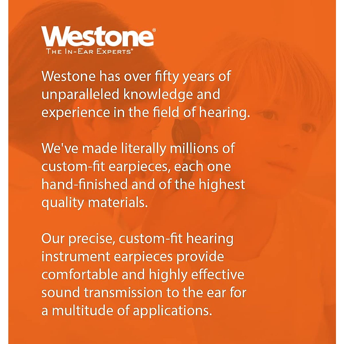 Westone TRU Universal WR20 Reusable Hearing Protection Filter Ear Tips - 20 dB Advanced Filter Technology (Blue)