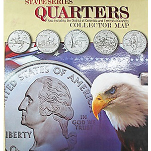 State Series Quarters Collector Map: Also Including the District of Columbia and Territorial Quarters