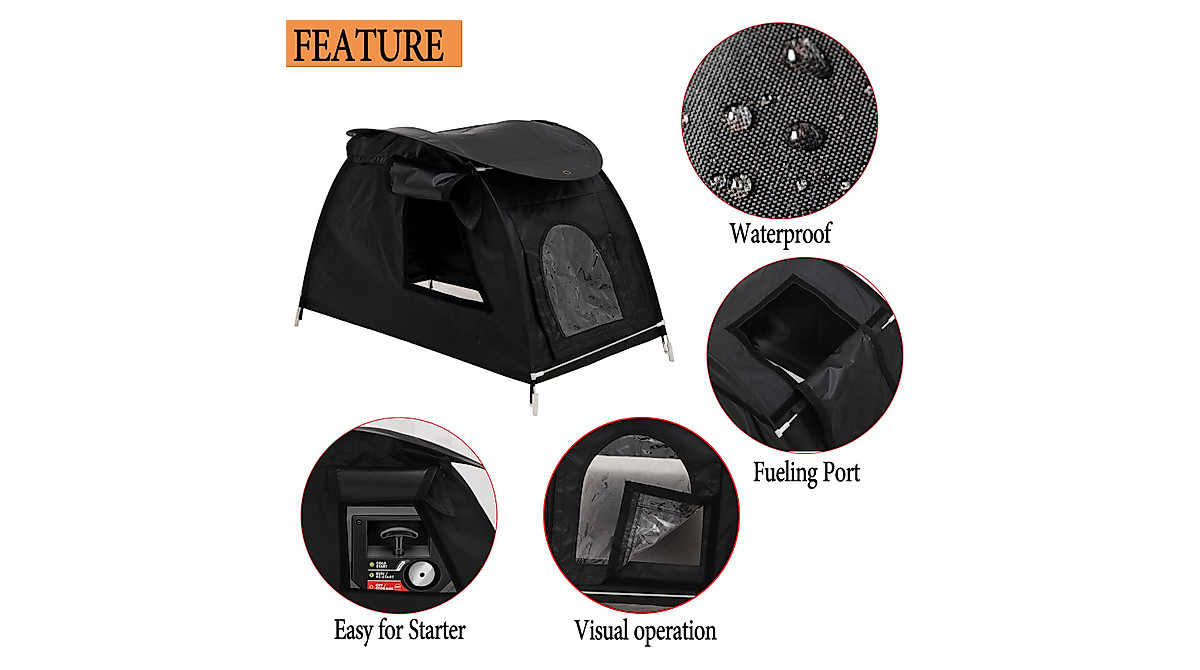 Softclub Small Inverter Generator Cover While Running, Portable ...