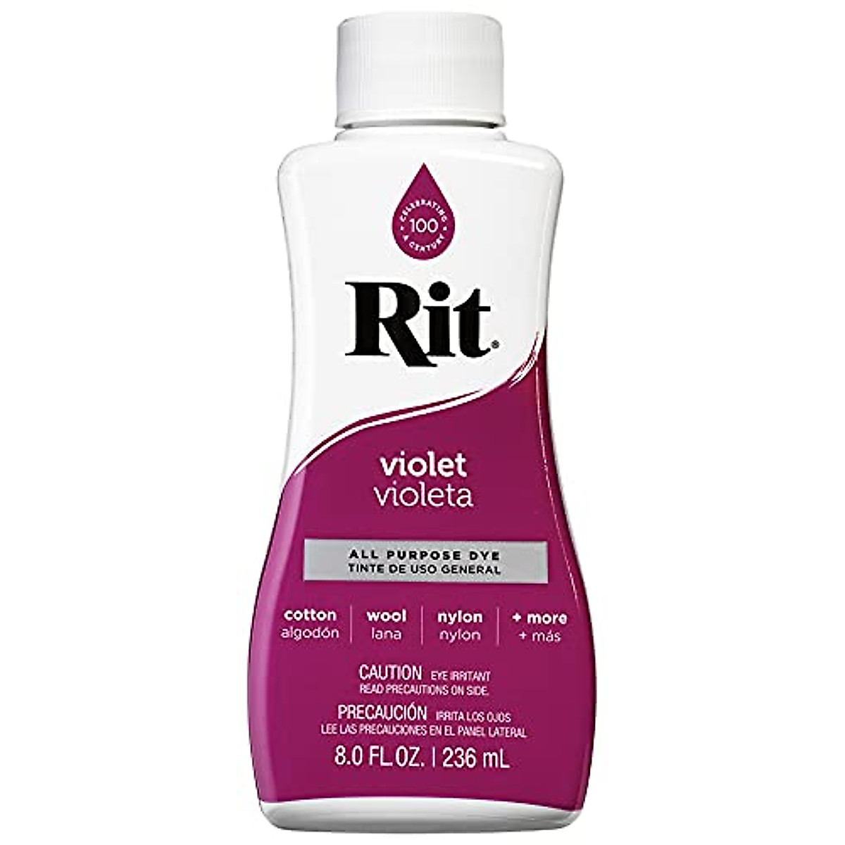 Rit All-Purpose Liquid Dye for Cotton, Linen, Rayon, Silk, Wool, Nylon, Wood and More