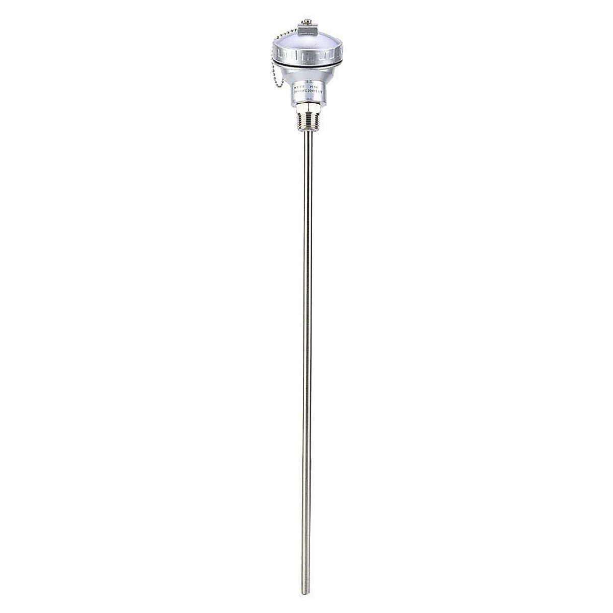RTD Temperature Sensor, RTD PT100 Temperature Sensor Probe 1/2" NPT Thread Thermocouple Terminal Head,Simple and Easy to Install(400mm/15.7)