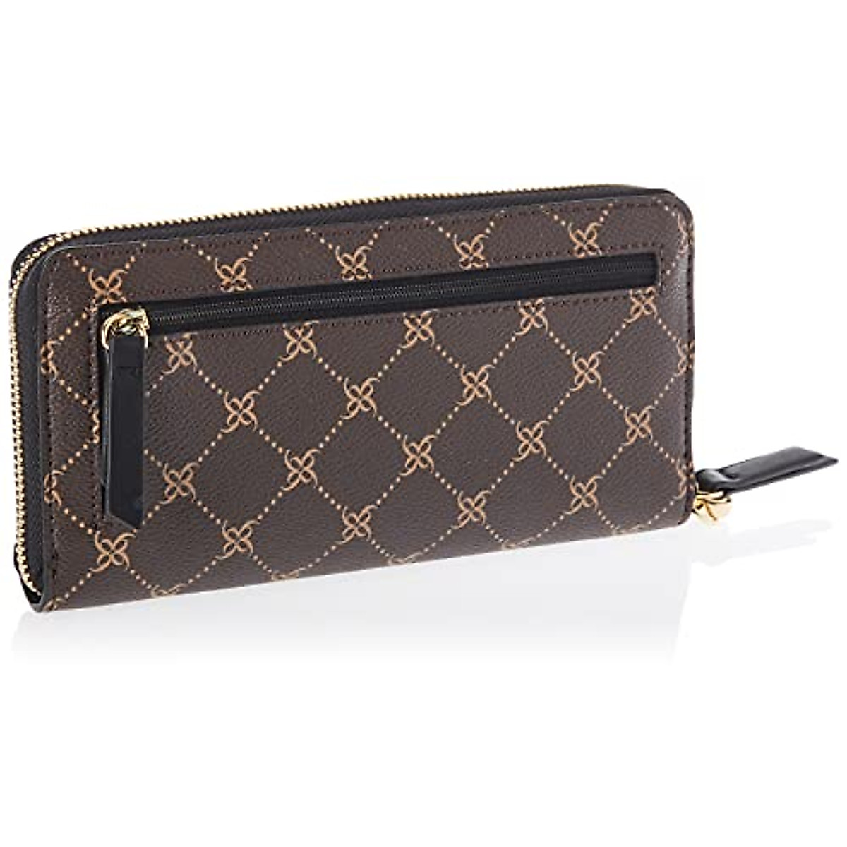 NINE WEST Lawson Zip ARND WRSTLT Wallet, Brown/Black