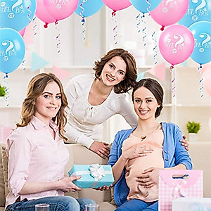 20 Pcs Gender Reveal Balloons Boy or Girl Letter Balloon 12 Inches Latex Party Balloon for Baby Shower Themed Party Decorations