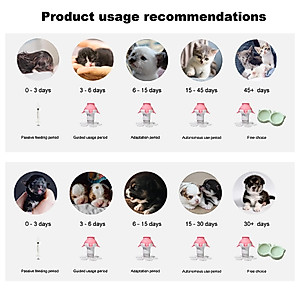 BOOMWAY MAR Puppy Feeders for Multiple Puppies[𝟮𝟬𝟮𝟯 𝗻𝗲𝘄 𝘂𝗽𝗴𝗿𝗮𝗱𝗲𝗱],Puppy Milk Feeders,Kitten Milk Feeder Station,300ml Puppy Bottles for Nursing with Adjustable Height,Pet Feeders