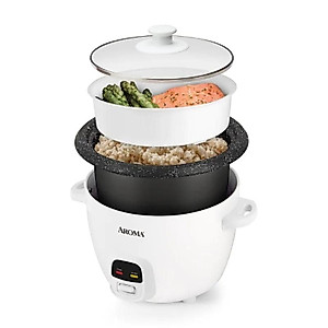 Generic 20-Cup (Cooked) Rice Cooker, Grain Cooker & Food Steamer, 160, White
