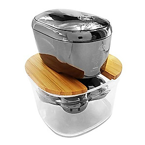 FitSand Bamboo Shaver Rinse Stand Compatible with Skull Shaver Pitbull Gold PRO Head Shaver