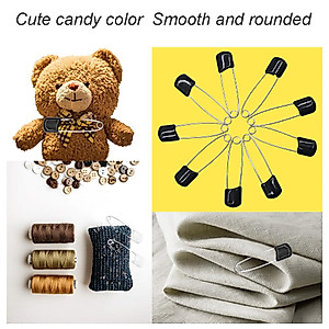 YOSAWA 50Pcs 2.2" Plastic Head Safety Nappy Pins