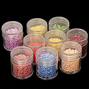 Transparent Diamond Painting Storage - Bulk Bottles, Small Crafts Storage Organizers for Crystal Beads Studs Buttons