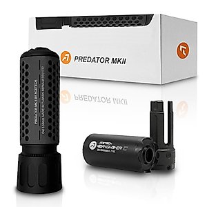 ACETECH Airsoft Riffle Tracer Unit Predator MKII 14mm CCW Negative Thread Glow in The Dark BB LED Beam Lighting Effect (Green/Gel BB Available, Black)