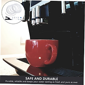 Angoily 1 Set Ice Machine Accessories Refrigerator Water Supply Kit Water Connection Kit 1/4 Tubing Water Line Splitter Fridge Water Line Kit Fittings Ao Cooler White Hose Water