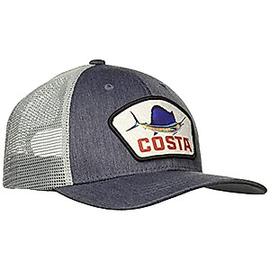 Costa Topo Trucker Hat, Navy Heather Sailfish