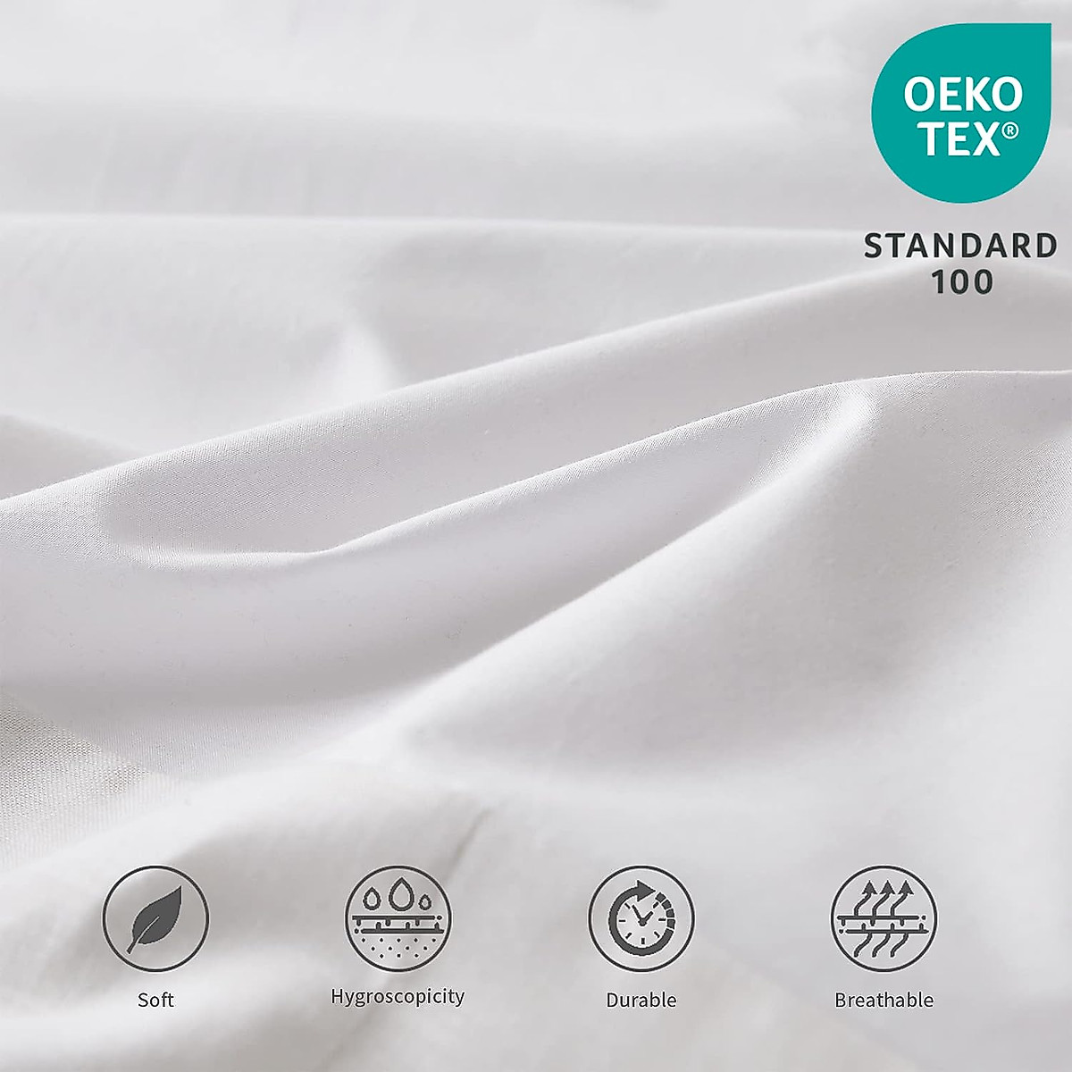 BISELINA French Linen Bed Skirt Split Corner with Button 14-Inch Tailored Drop Natural Flax Cotton Blend Basic Dust Ruffle Soft Cozy (14" Queen,Button White)