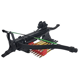 Southland Archery Supply SAS Pistol Crossbow 3D Printed Quiver for 50lbs 80lbs - for Self Cocking Mini Crossbows (Black 3D Quiver with 12/Pack)