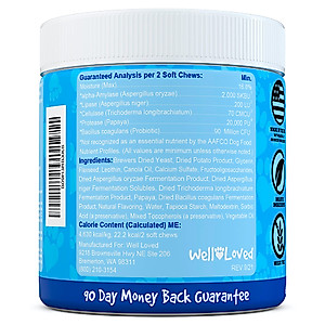 Well Loved Probiotics for Dogs and Joint Supplement for Dogs, Well Loved Dog Chews, Made in USA, Vet Developed, Dog Probiotic Chews, Glucosamine for Dogs