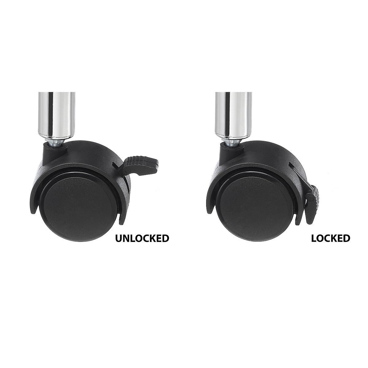 Whitmor Supreme Laundry Cart and Versatile Storage Solution - Chrome