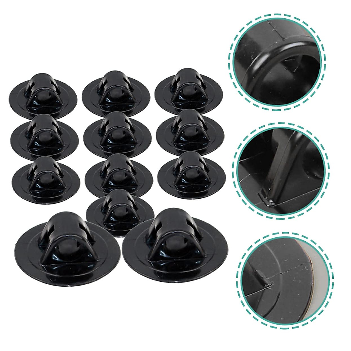 BESPORTBLE Engine Stand 12Pcs Motor mount boat Mount Accessories kayak motor stand holder bracket inflatable boat kayak engine fixed buckle fishing boat kayak accessory Buckle motor