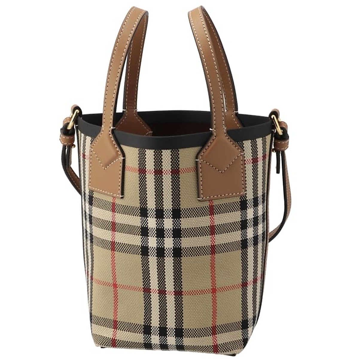 Burberry 8070461 Shoulder Bag, Mini London, Tote Bag, Mini Tote, 2-Way Handbag, ARCHIVE BEIGE