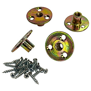 7" Inch Height Sofa Couch Round Turned Buns Furniture Legs Walnut Finish - Set of 4