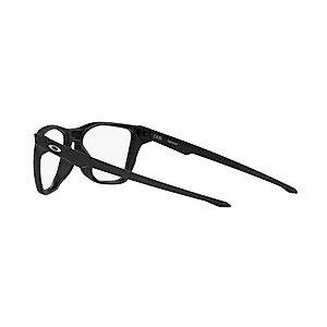 Oakley Men's Ox8058 The Cut Square Prescription Eyewear Frames, Satin Black/Demo Lens, 56 mm