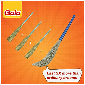 Gala No Dust Broom For Floor Cleaning, broom stick for home floor cleaning, Jhadu for home cleaning, Made of washable Fibers (Pack of 1)