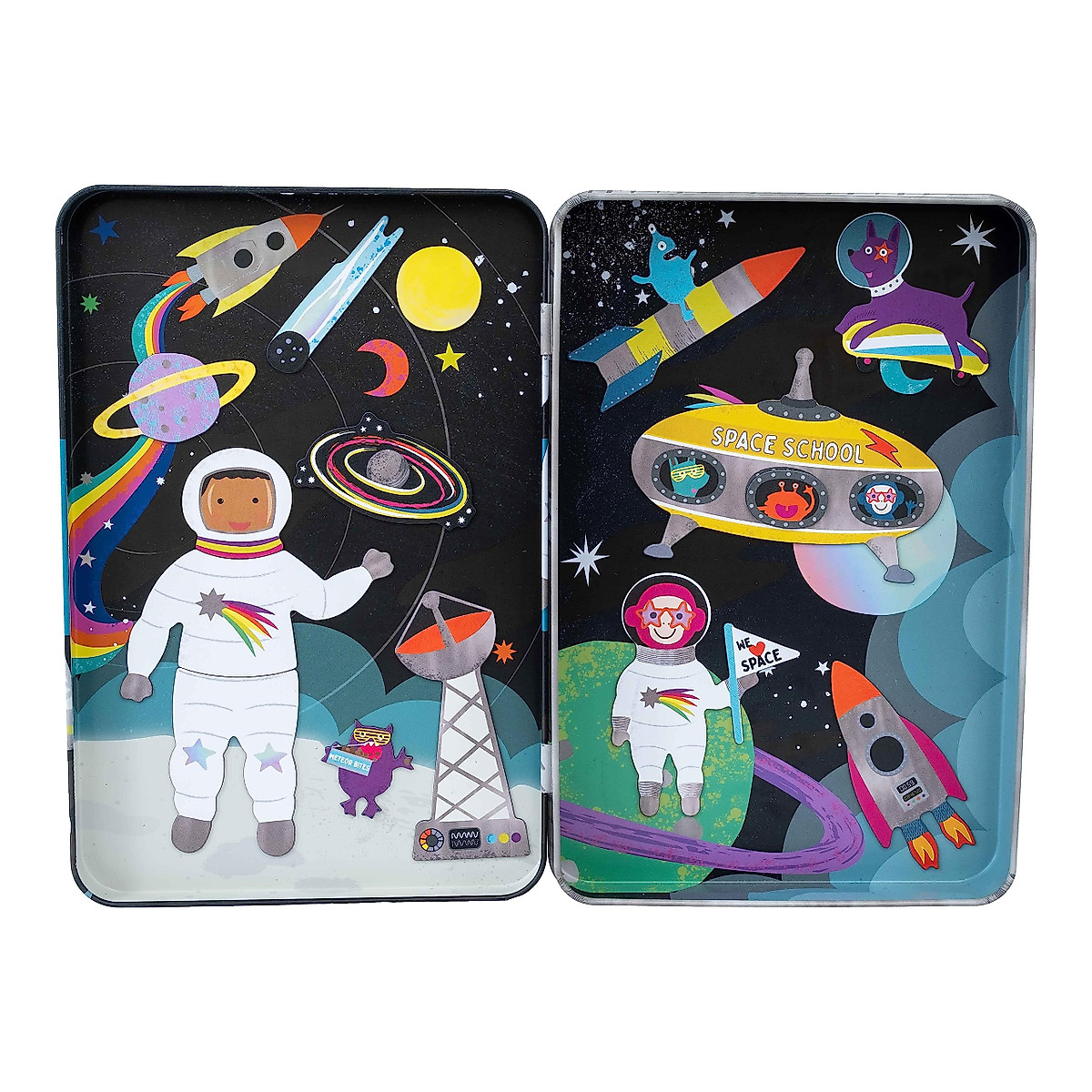Floss & Rock Space Magnetic Playtime, 7.67-inch Height, Creative, Imaginative Play
