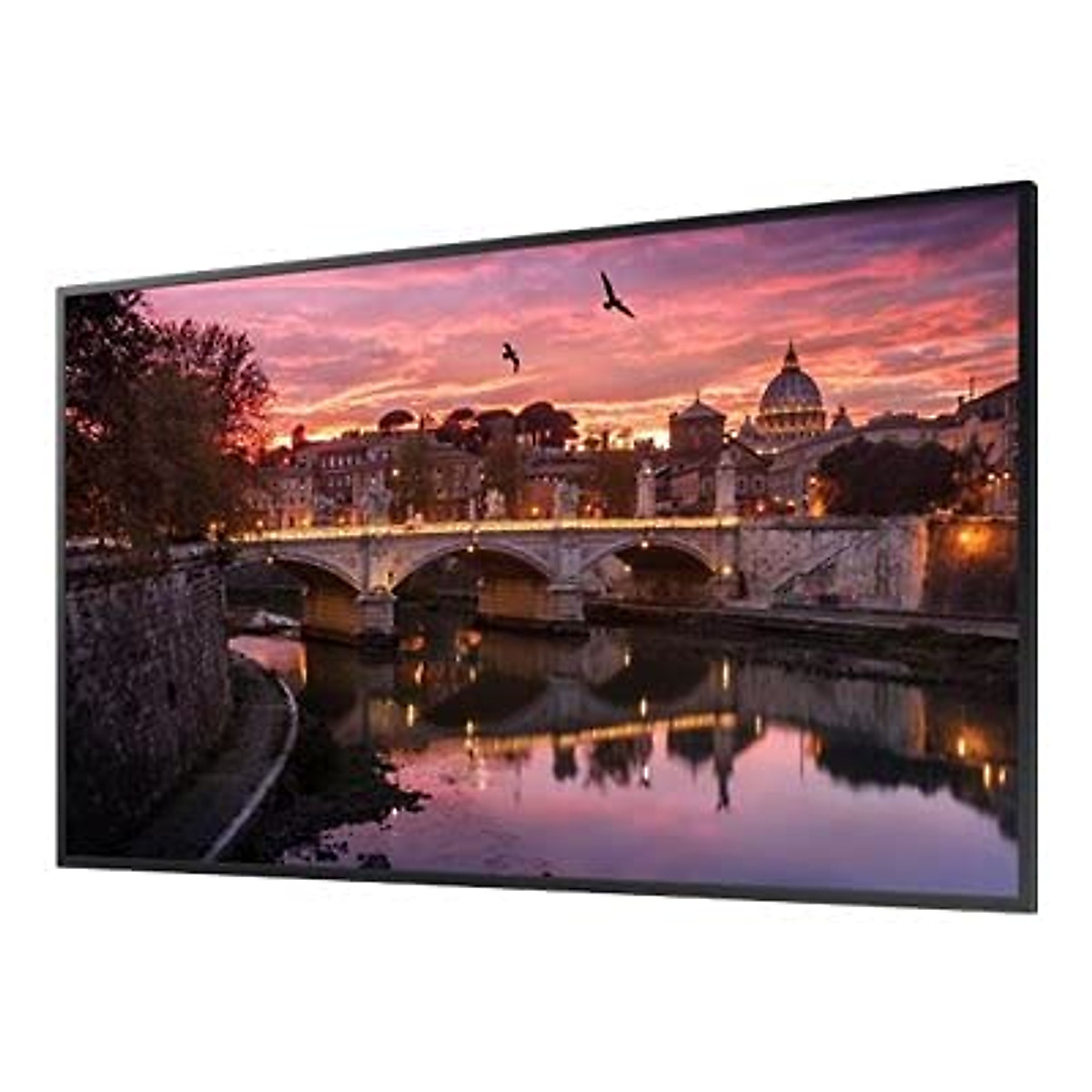 SAMSUNG Business QB49R 49 inch 4K UHD 3840x2160 LED Commercial Signage Display for Business with HDMI, Wi-Fi, and 3-Year Warranty, 350 nit (LH49QBREBGCXZA)