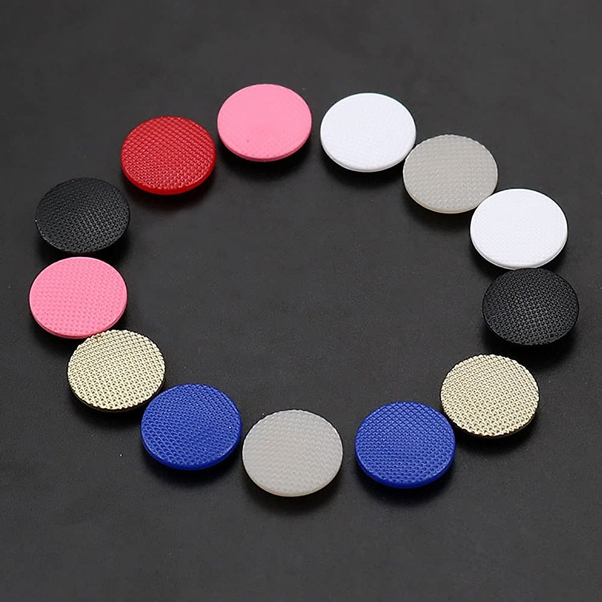 Gametown 7 PCS Analog Joystick Stick Button Controller Cap Thumbstick Cover for Fat PSP 1000 PSP 1001 (Colorful)
