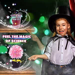 Crystal Growing Kit, Arts and Crafts Science Kits for Kids 4-6-8-12, Toys for Girls Boys Age 6+, 6 7 8 9 10 11 Year Old Girl Birthday Gift Ideas